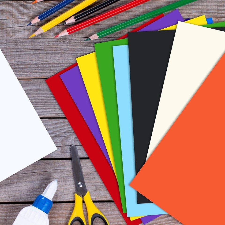 40 Sheets Colored Cardstock 8.5 x 11,Construction Paper 40 Assorted | eBay