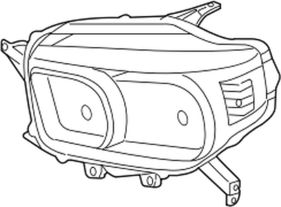 81130-35530 Toyota Unit assy, headlamp, rh 8113035530, New Genuine OEM ...