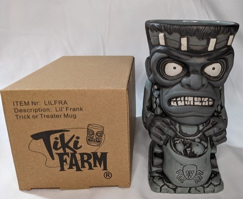 TIKI FARM Trick or Treater Lil' Frank Frankenstein Monster Ceramic TIKI ...