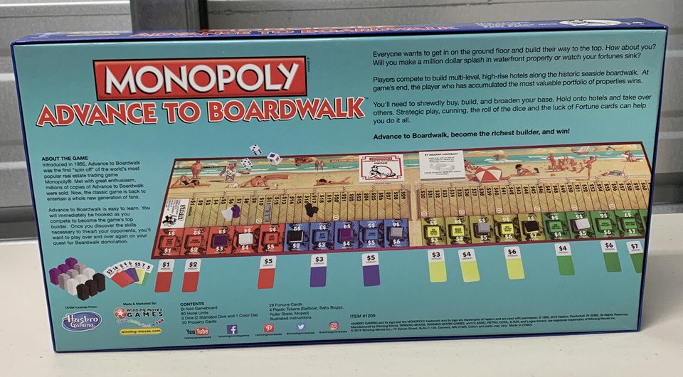Monopoly Advance To Boardwalk Game Complete | eBay