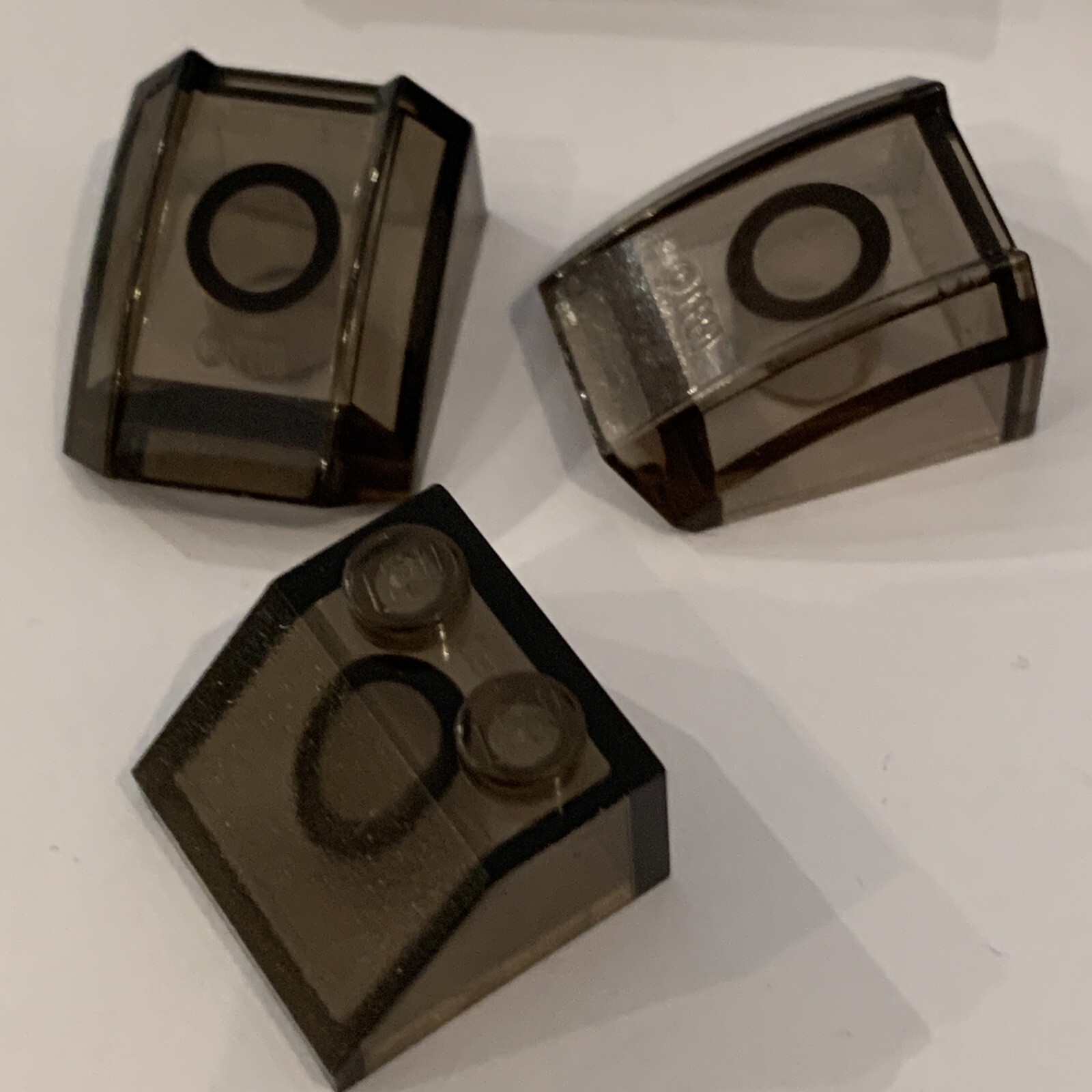 Vintage Lego 4x1 30413 x3 30602 x2 30625 x2 + 2x2 Slope Trans/Clear ...