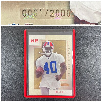 Reggie Germany 0001/2000 🔥 2001 Fleer Showcase Football Card #151 RC ...