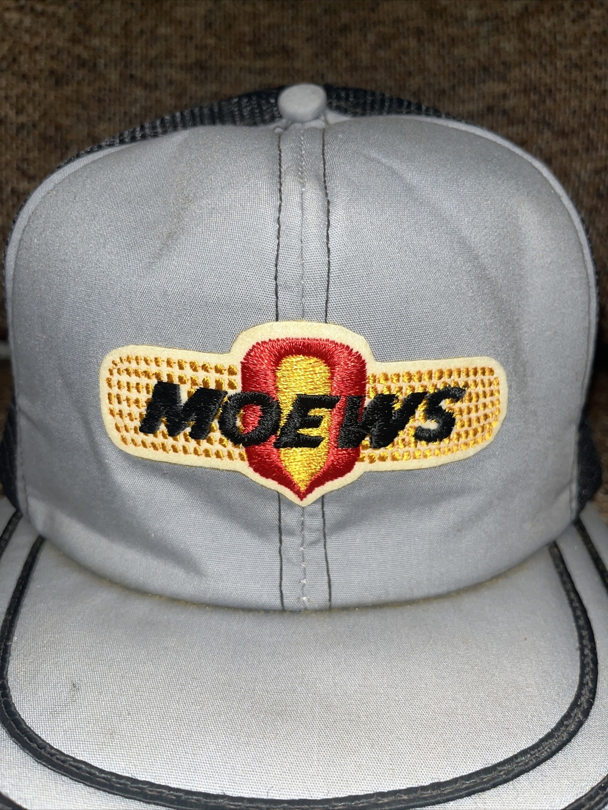 Vintage Moews Corn Seed Gray Mesh Farm Patch Trucker … - Gem