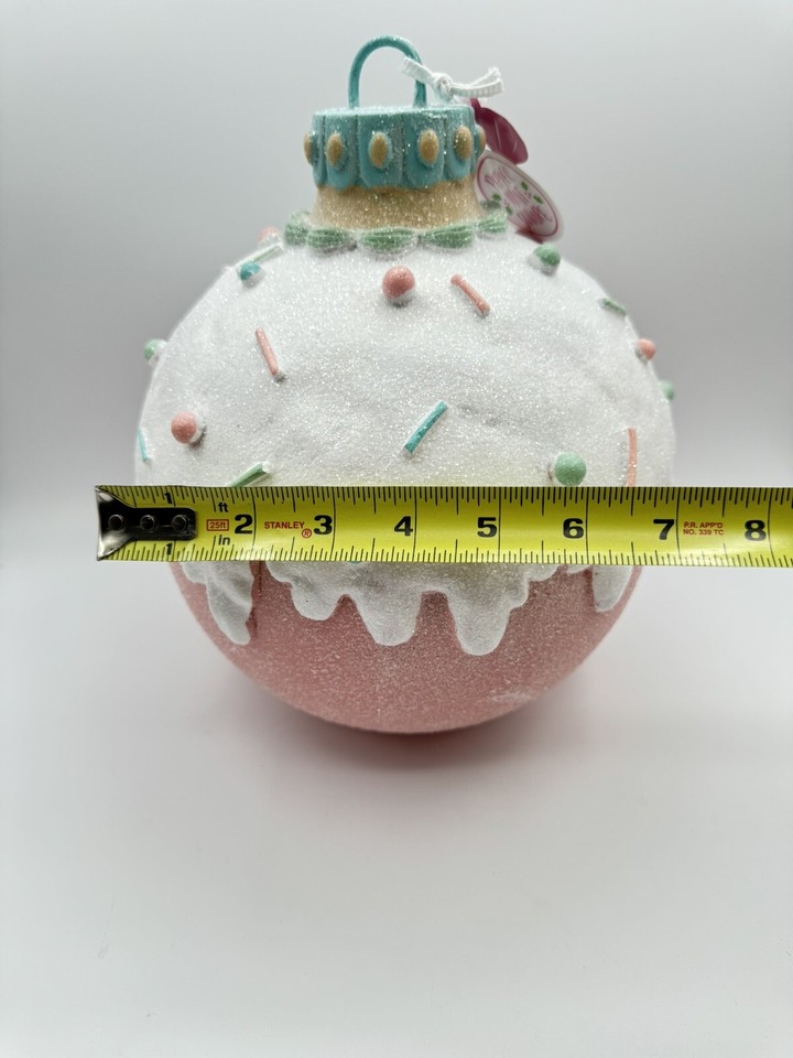 New LARGE Peppermint Square Pink Sprinkle Cupcake Christmas Tree ...