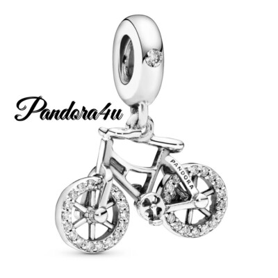 Pandora Brilliant Bicycle Dangle Charm Cubic Zirconia NEW TAG FOLDABLE ...