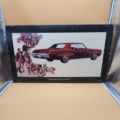 Original Chevrolet Chevy Dealer Showroom Cardboard Poster 1970 caprice ...