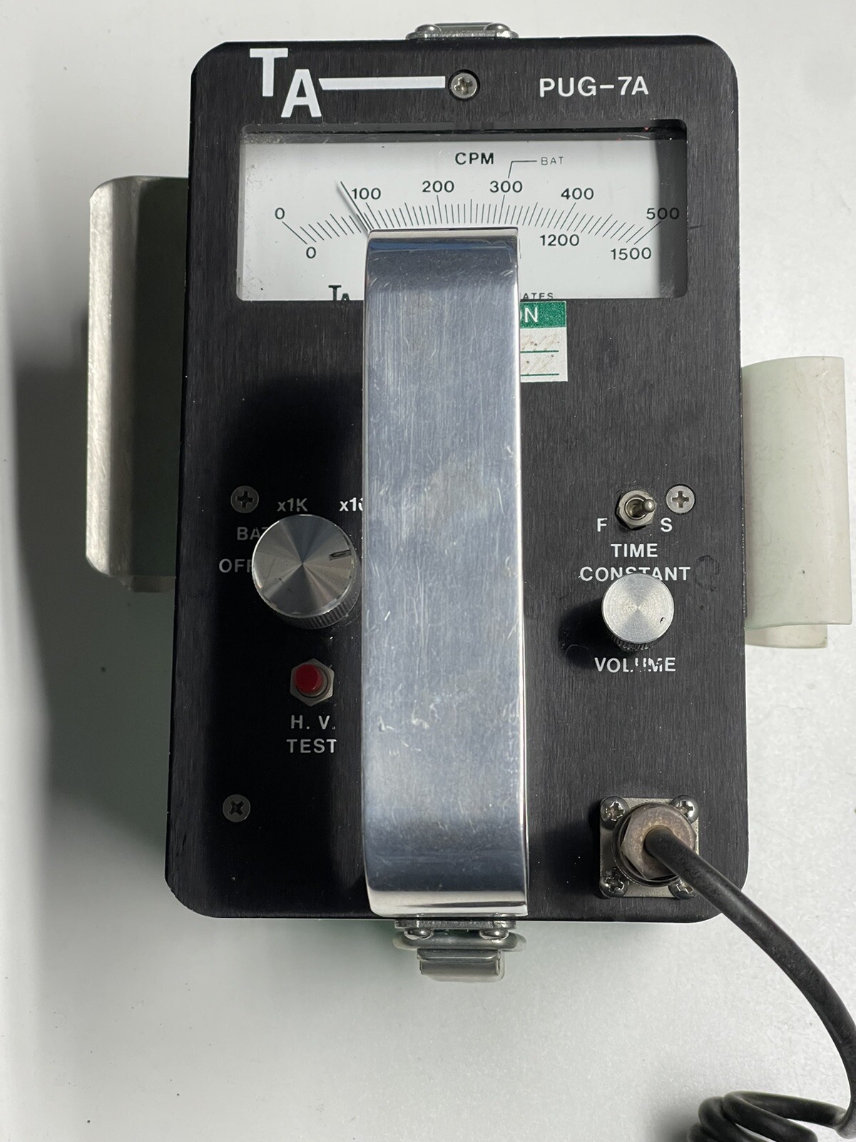 TA Pug-7A Radiation Survey Meter Analog + P15 Pancake G-M Detector | eBay