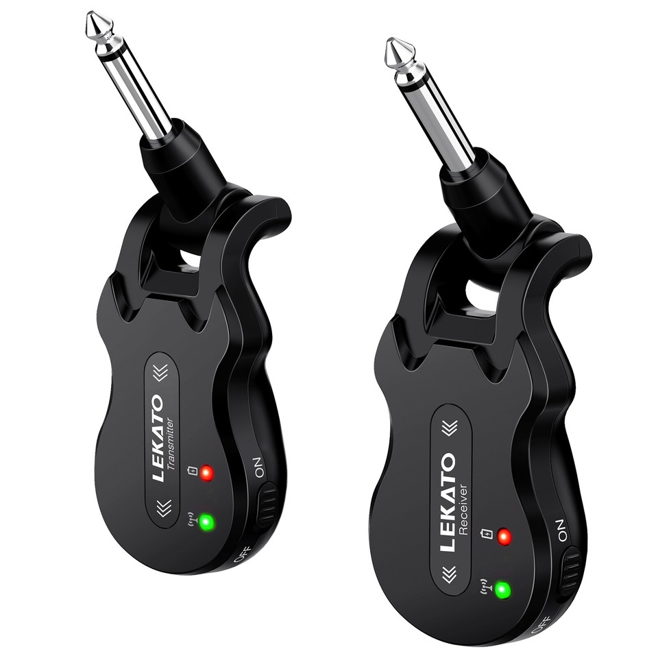 LEKATO Wireless Guitar System Electric Guitar Transmitter Receiver 4 ...