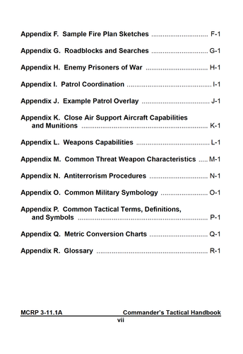 289 Page 2016 MCRP 3-30.7 USMC Marine Corps Commander’s Tactical ...
