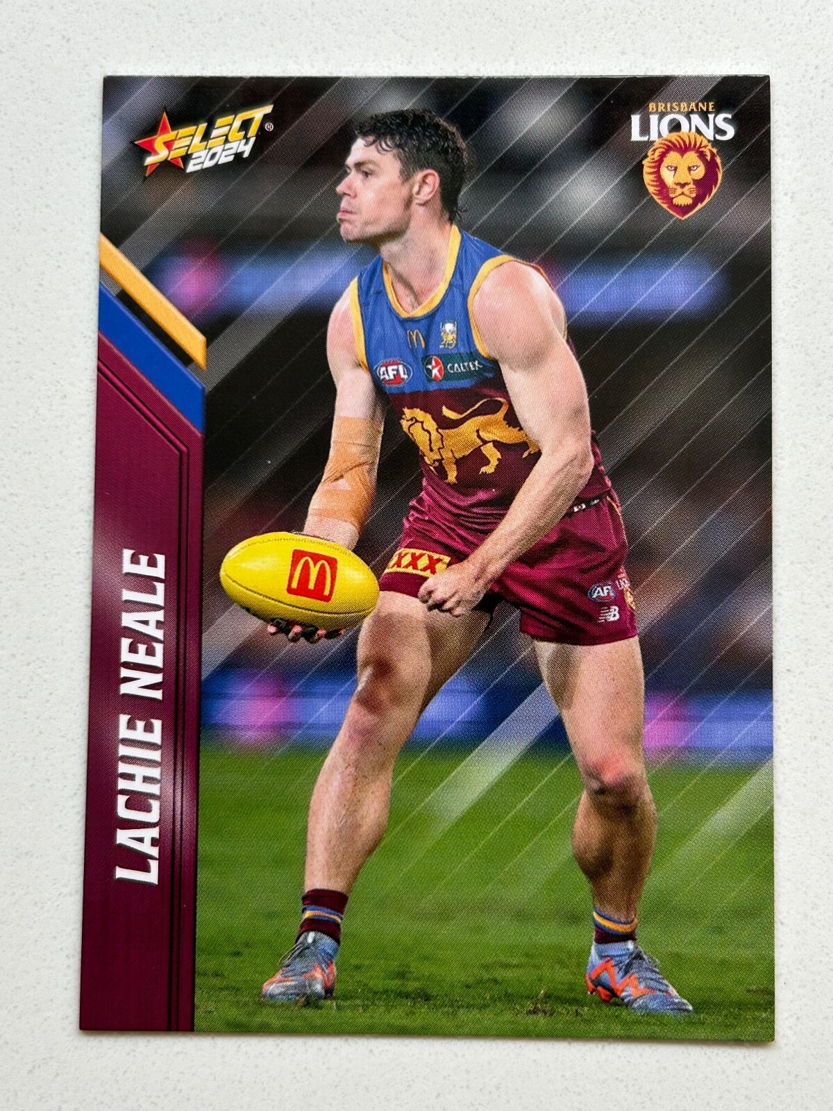 2024 AFL Select Footy Stars Common Card 'Lachie Neale' Brisbane #19 ...