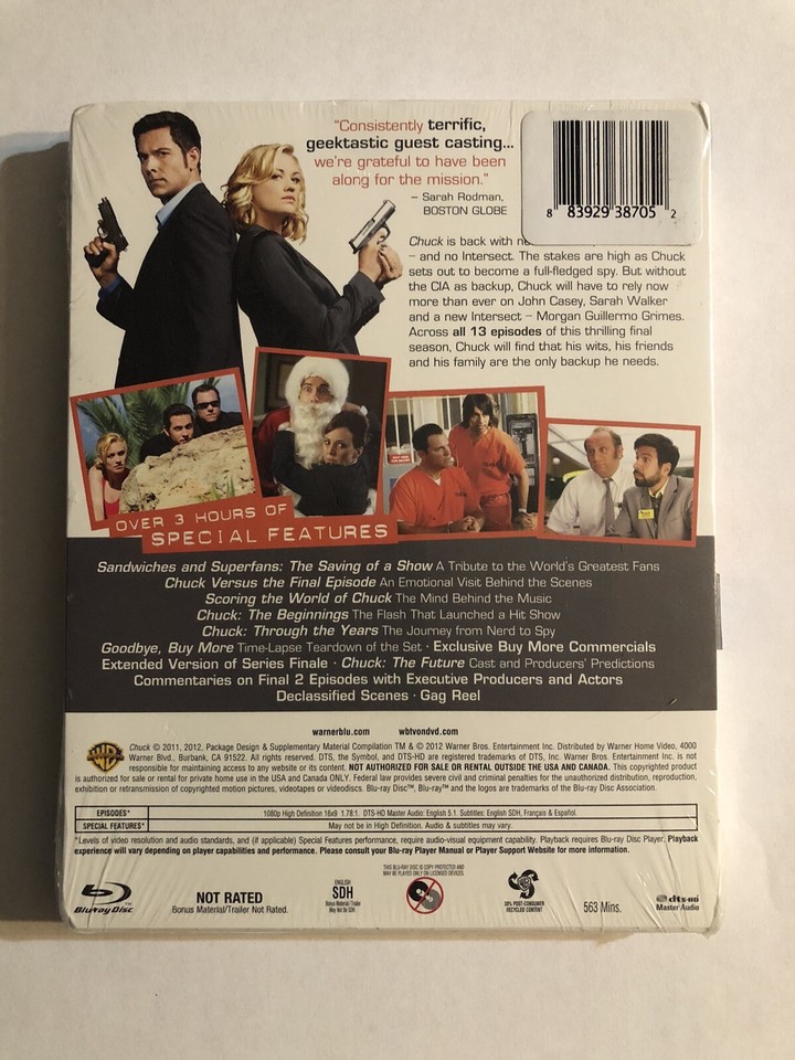 CHUCK Blu-ray disc sealed | eBay