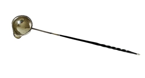 Silver White Metal Toddy Ladle George III Beaded Twisted Handle ...
