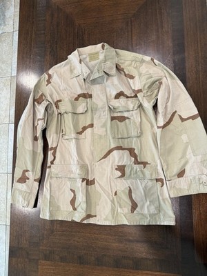 US Army DCU 3-Color Desert Camo BDU Jacket Medium Long | eBay