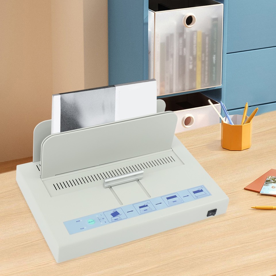 Thermal Binding Machine, 110V Hot Glue Binding Machine A4 Document Heat ...