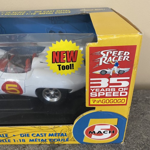Ertl Speed Racer- Mach 5- Die Cast Metal- W/chim Figure- 1:18 Scale ...