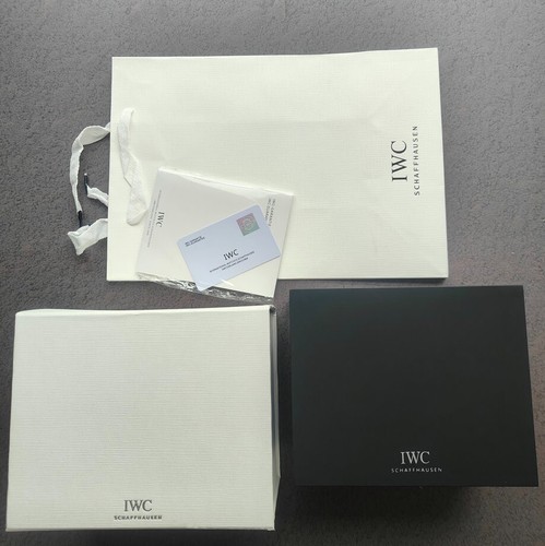 IWC White Shell Black Paper Box Watch Box | eBay