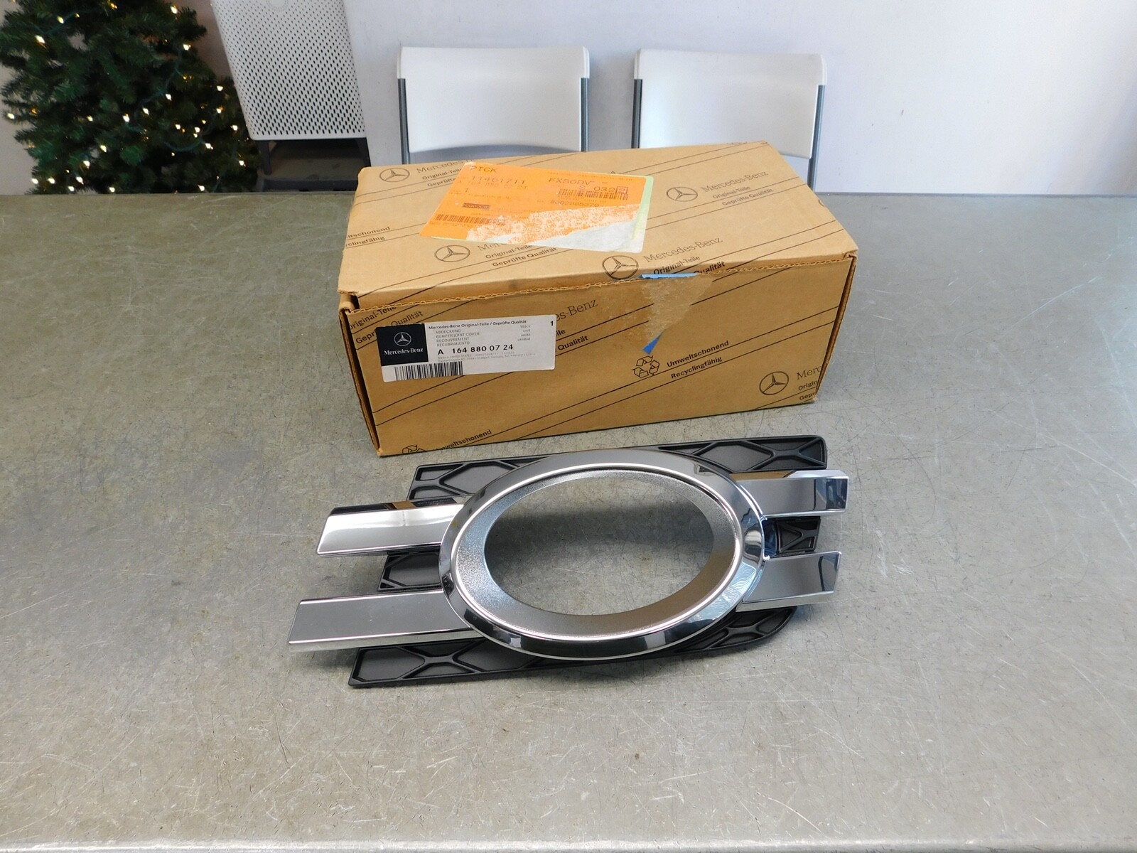 W164 GL550 GL450 FOG LIGHT CHROME GRILL BRAND NEW - LEFT 1648851723 ...