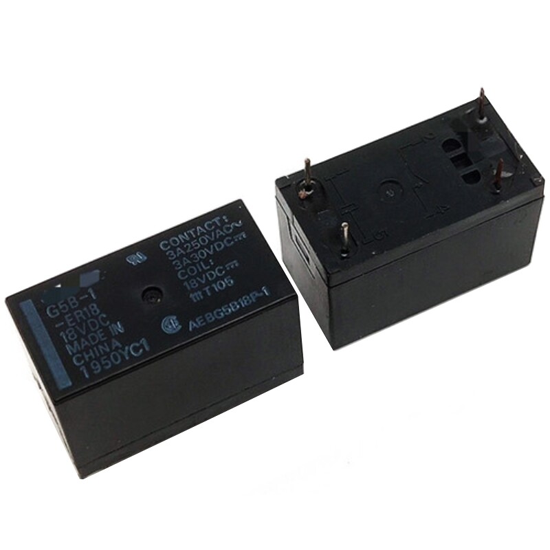 10Pcs G5B-1-ER18 18VDC Power Relay 4Pins 3A 250VAC | eBay