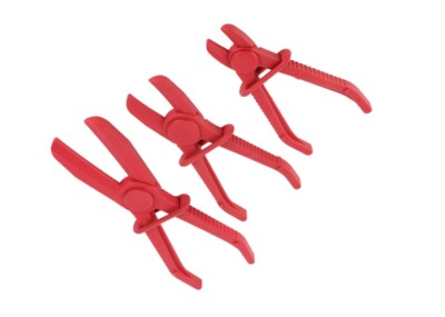3Pcs Hose Clamp Plier Line Pipe Clamp Kit Set 4 Brake Radiators A/C ...