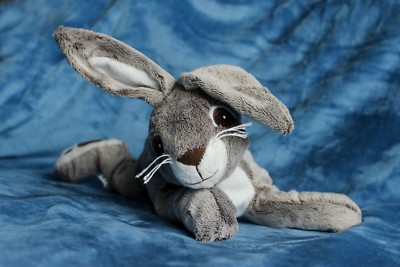 Puck IKEA Vandring 16" Hare Baby Soft Toy Bunny Grey Rabbit Soft Toy ...