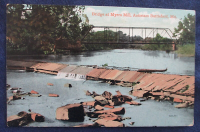 1907 Maryland Antietam Battlefield Myers Mill Bridge Postcard | eBay