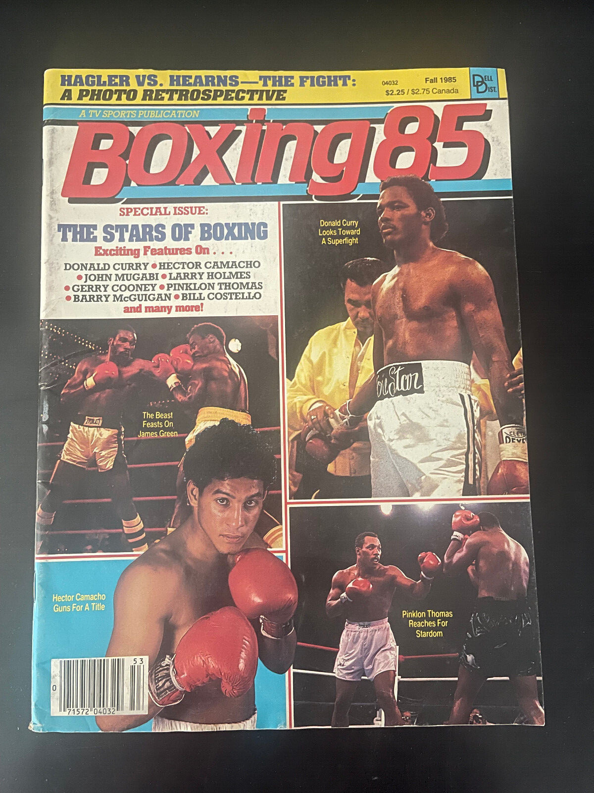 BOXING85 Fall Special Issue Stars of Boxing; Hagler, Hearns, Curry ...