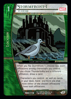 VS System: Stormfront-1, Team-Up [Played] Marvel The Avengers TCG CCG ...