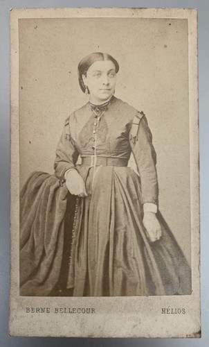 Cdv Femme Élégante, Berthaud Berne Bellecour, Helios | eBay
