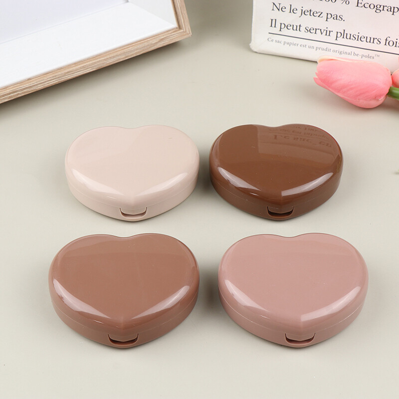 1Pc Heart Contact Lens Case Eye Care Container Portable Mini Contact ...