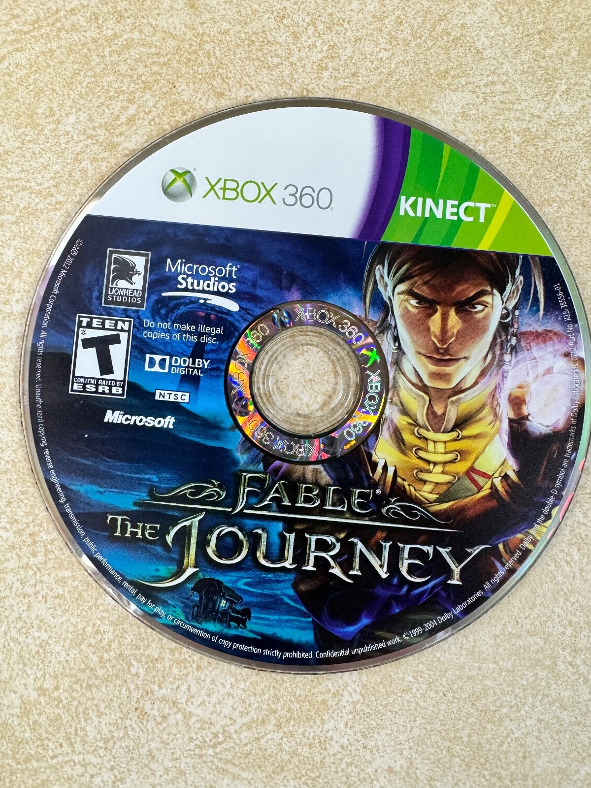 Fable The Journey Kinect Compatible Required Xbox 360 2012 *Disk only ...