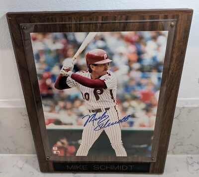 Mike Schmidt Signed Photo Plaque Numbered COA | eBay
