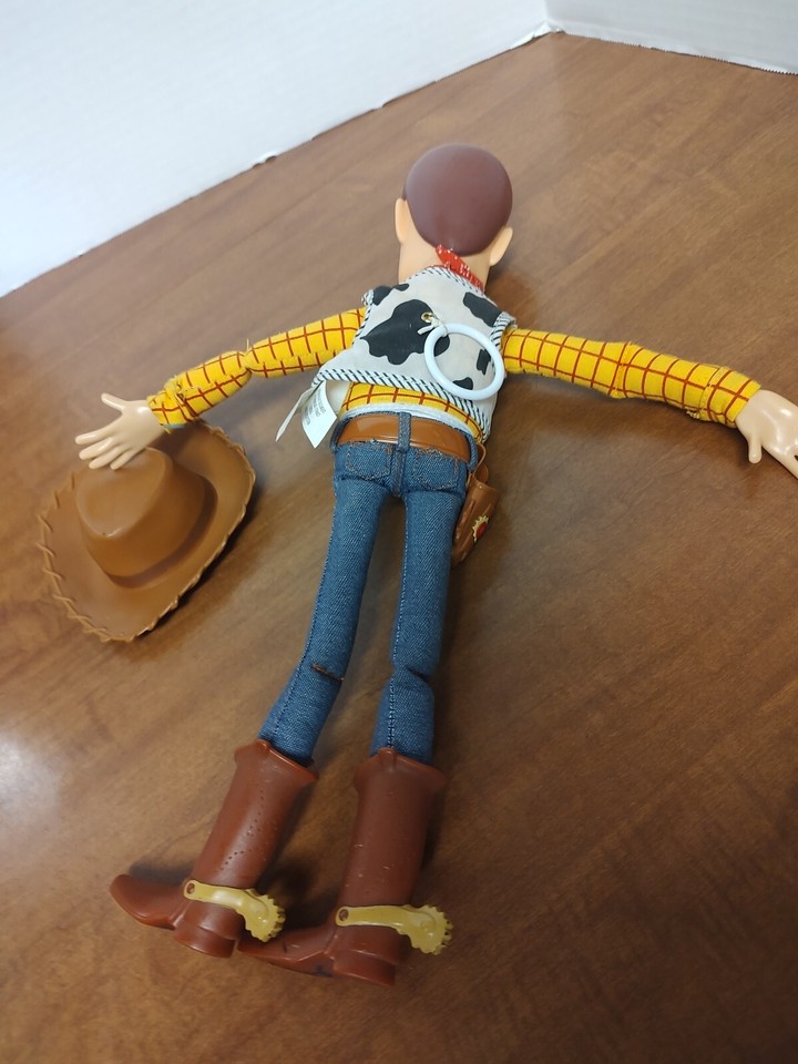 Disney Pixar Toy Story Pull String Woody With Hat 15 inch/ Talking | eBay