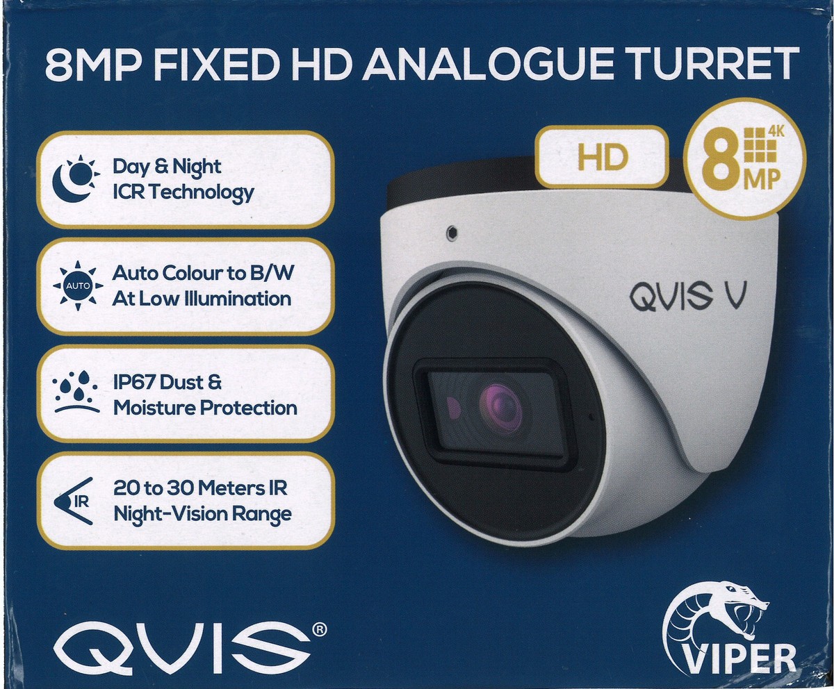 Qvis Logo QVIS OYN X EAGLE CCTV Camera