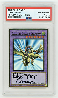PSA Signed Dan Green Gaia the Dragon Champion Maximum Gold MAGO-EN025 ...