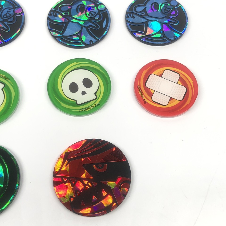 Pokemon TGC Tokens Coins Tazos Lot of 14 | eBay