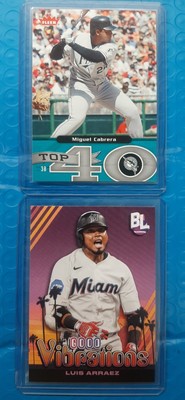 2006 Fleer Miguel Cabrera Top 40 & Luis Arraez Topps Big League Good ...