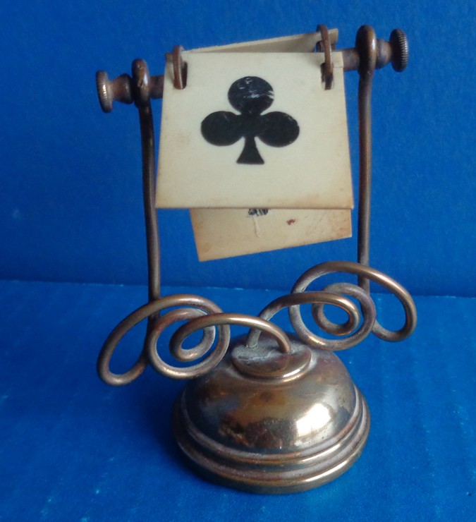 VINTAGE ANTIQUE BRIDGE WHIST TRUMP MARKER- ART DECO BRASS | eBay