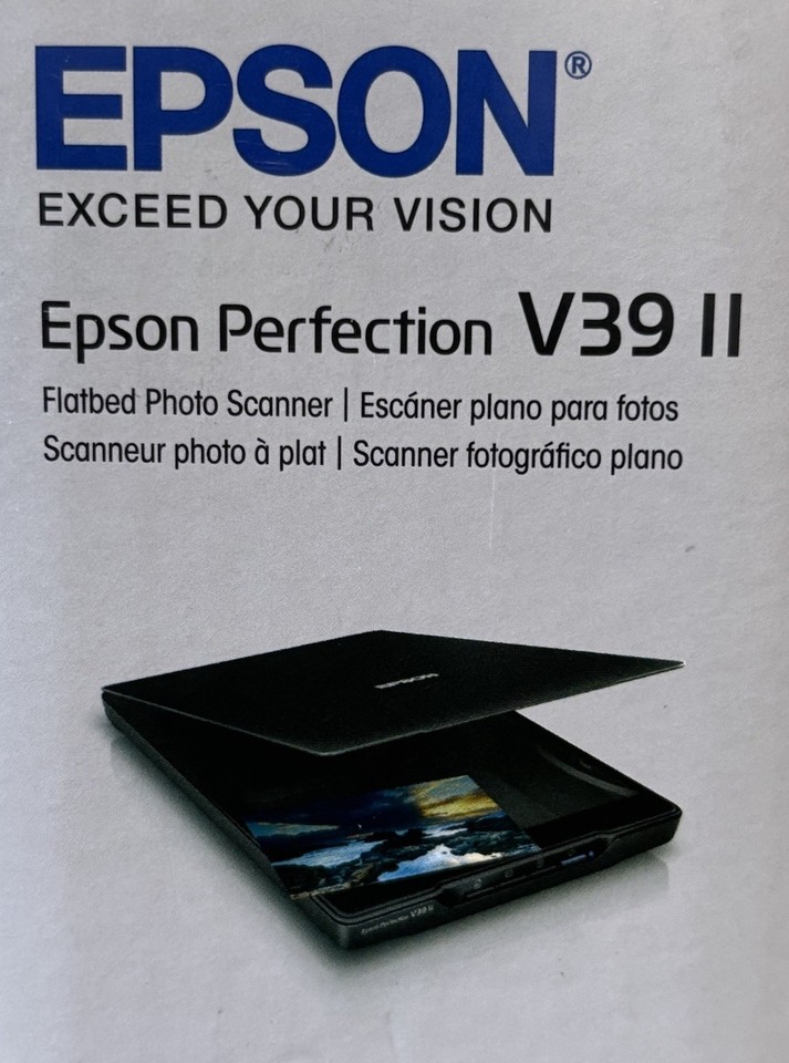 Epson Perfection V39 II Color Photo and Document Flatbed Scanner 4800 ...