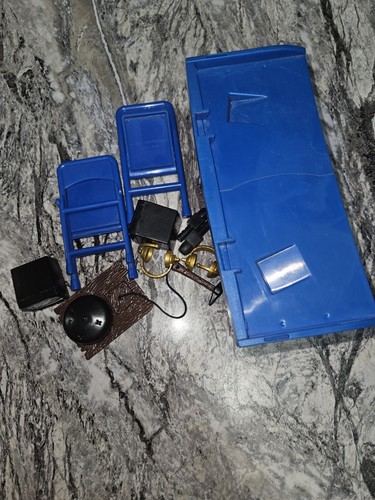 Blue and Gray Commentator Table Playset for WWE Wrestling Figure Read ...