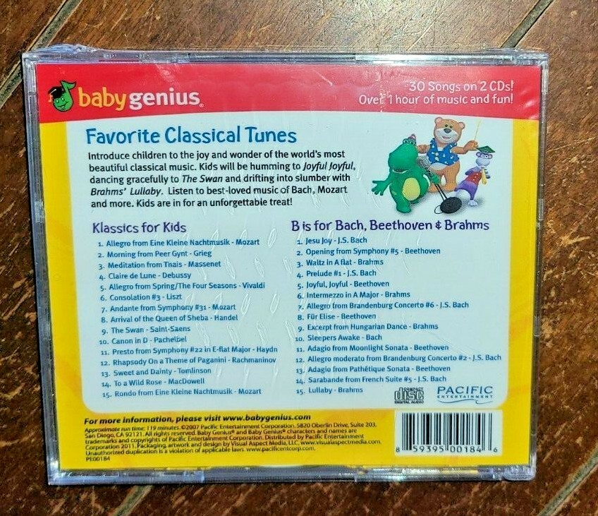 Baby Genius: Favorite Classical Tunes by Various Artists (CD, 2007, 2 ...