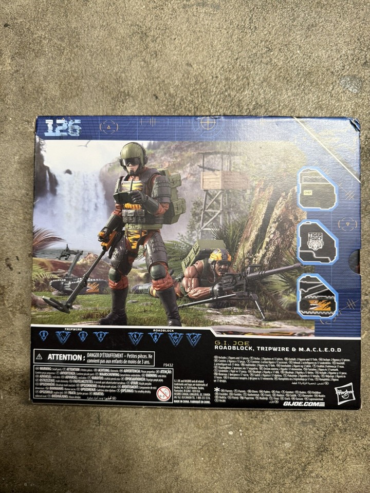 GI JOE CLASSIFIED ROADBLOCK TRIPWIRE & MACLEOD TIGER FORCE TARGET ...