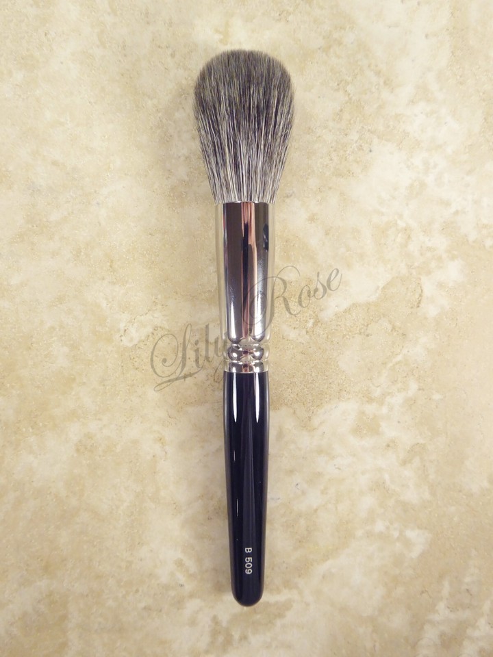 HAKUHODO B509BkSL Powder Brush Round, Blue Squirrel and Goat Hair ...