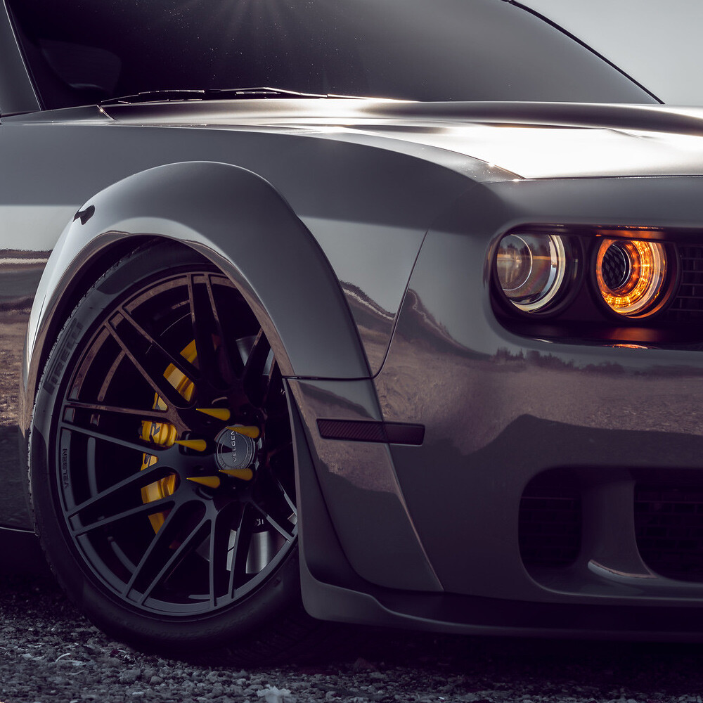 Black Dodge Challenger Rims