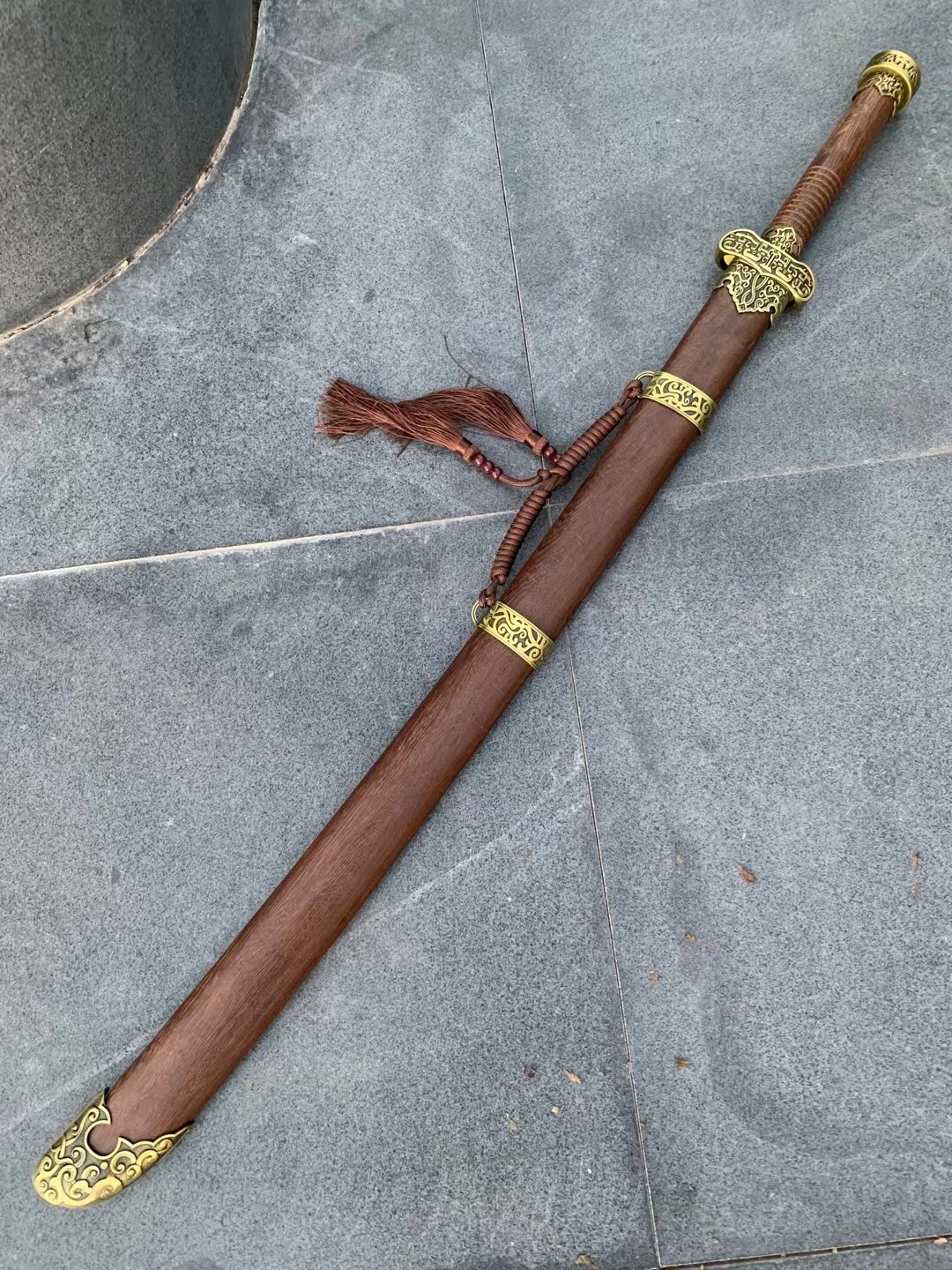 HandMade Broadsword Sword DaDao Sharp Damascus Steel Blade Full Tang ...