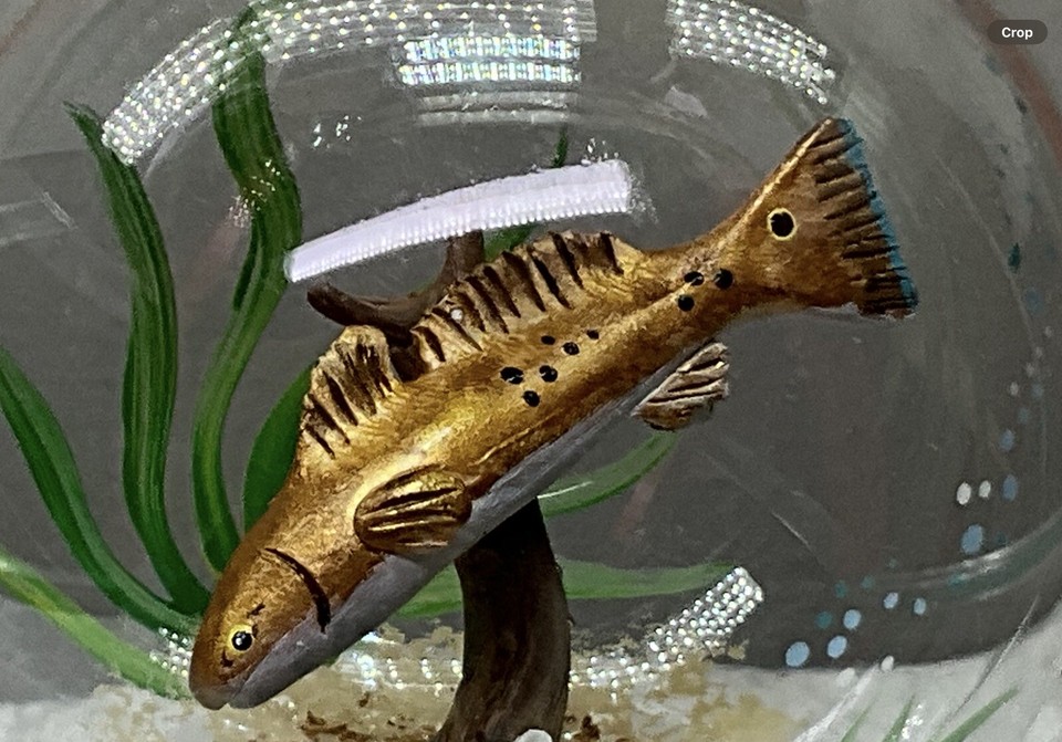 Florida Style Redfish Sea Orb Christmas Ornament w/ Box | eBay