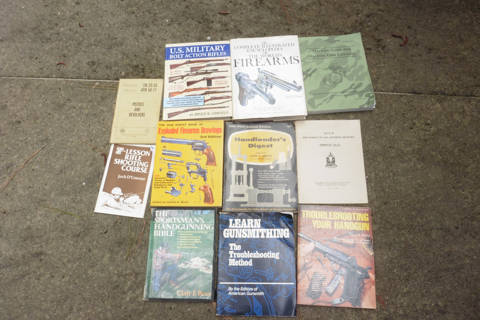 Vintage Mixed Gunsmithing Historical Guns Shooting Book Lot of 14 1940s ...