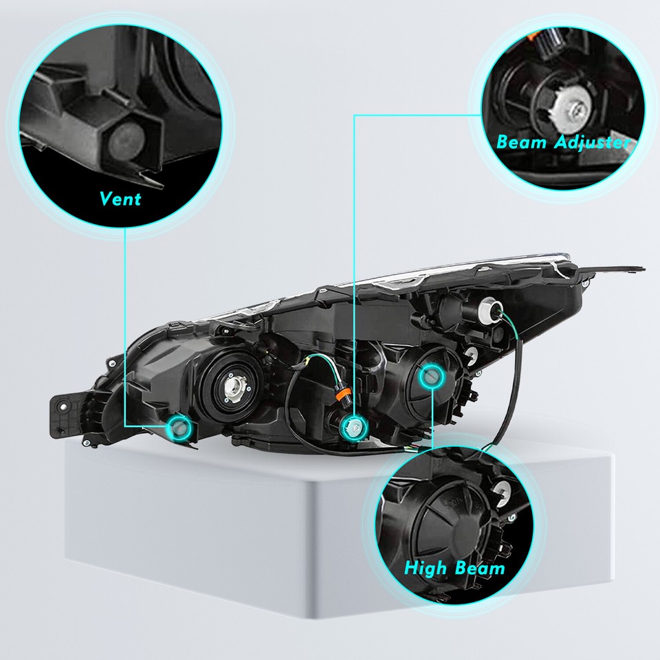 For 2010-2014 Subaru Outback Legacy Projector Headlights Headlamps ...