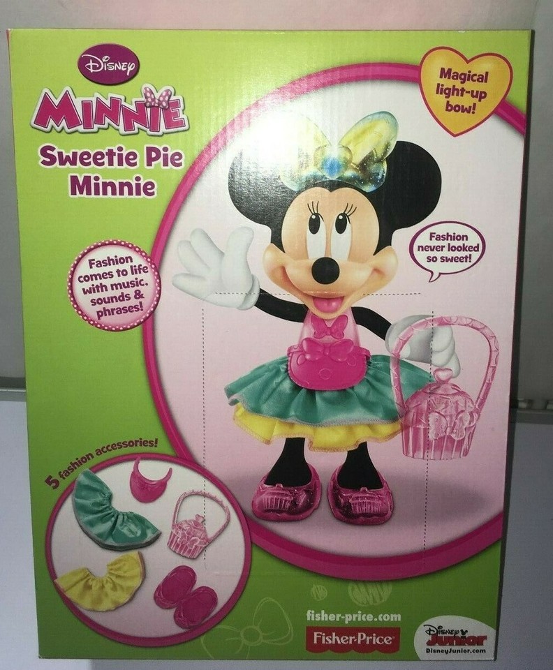 Minnie Mouse DOLL 10' Sweetie Pie Minnie light-up Talking DISNEY FISHER ...