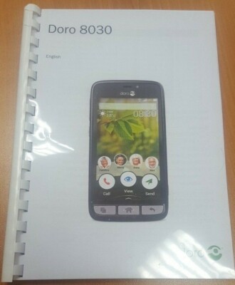 DORO PHONE EASY 8030 PRINTED INSTRUCTION MANUAL USER GUIDE 80 PAGES A5 ...
