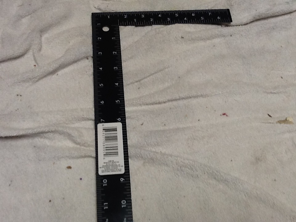 Metal L-Square Patchwork Ruler for Tailor Garment Pattern Making Craft ...